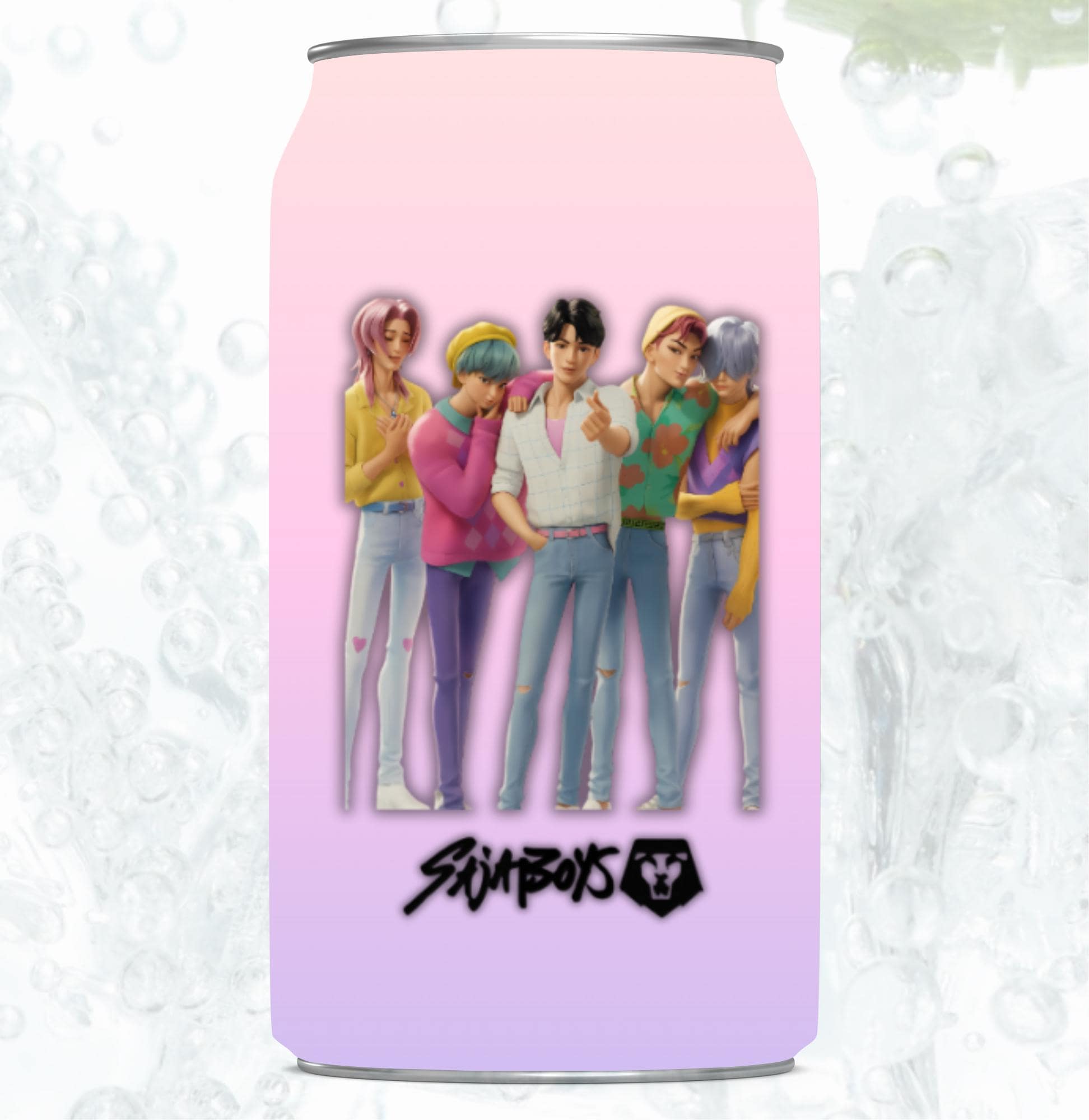 K-pop Demon Hunter Soda Can Label, Editable Canva Template, Printable ...