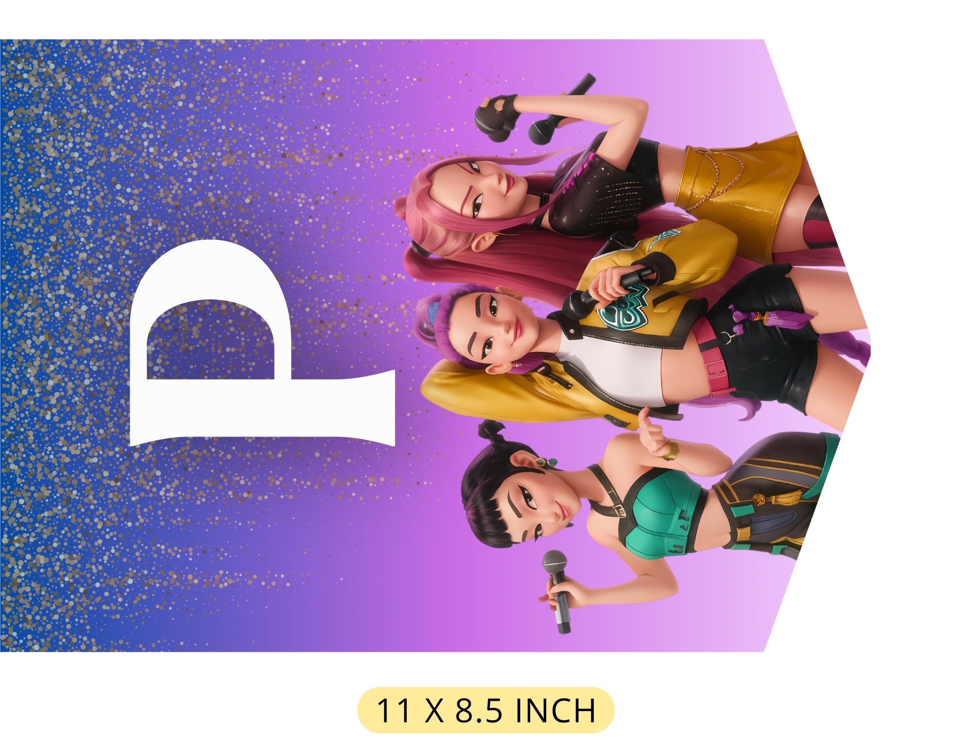 K-pop Demon Hunter Bunting Banner, Editable and Printable Canva Party ...