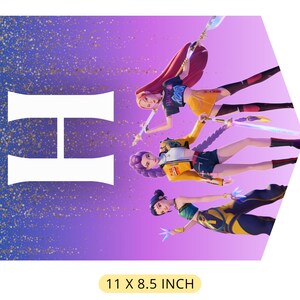 K-pop Demon Hunter Bunting Banner, Editable and Printable Canva Party ...