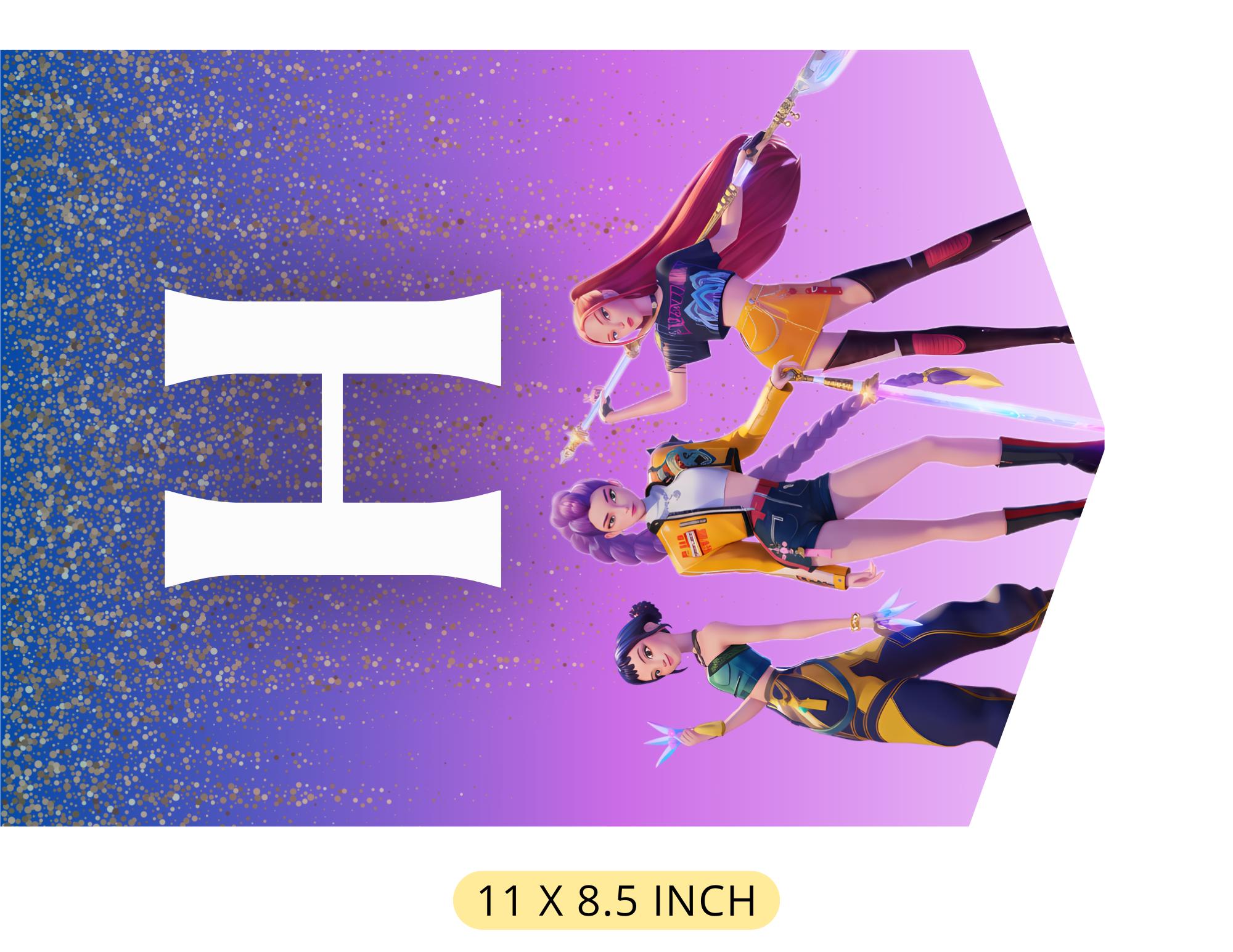 K-pop Demon Hunter Bunting Banner, Editable and Printable Canva Party ...