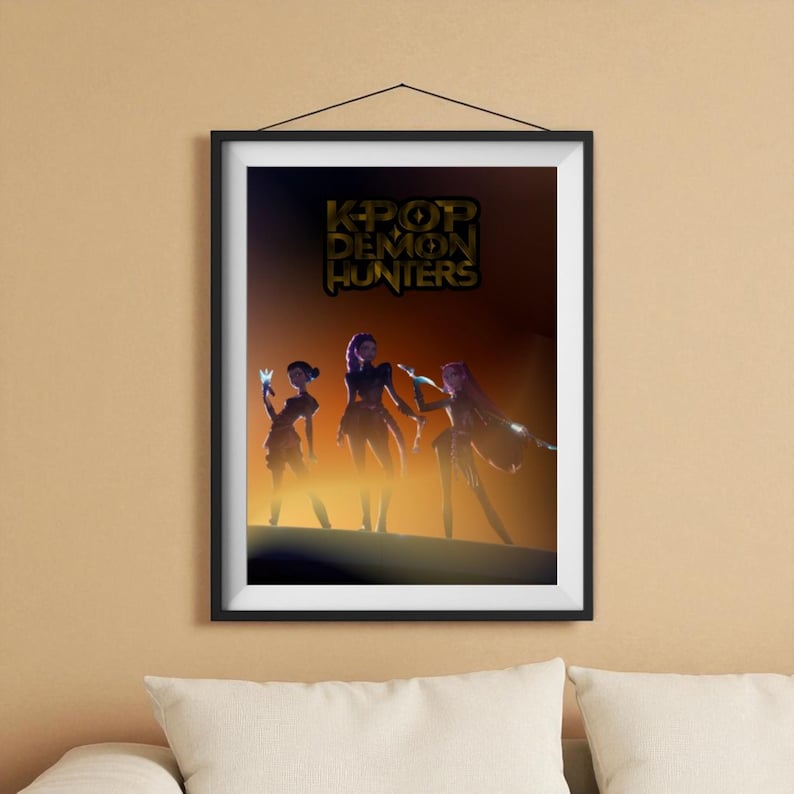 Kpop Demon Hunters Poster, Printable Wall Art, Downloadable, Mira, Rumi ...