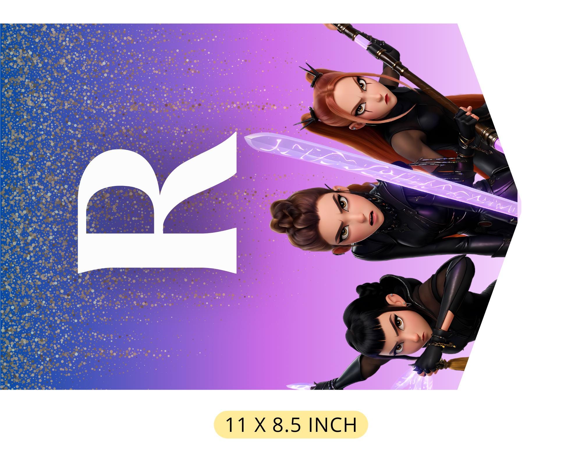 K-pop Demon Hunter Bunting Banner, Editable and Printable Canva Party ...