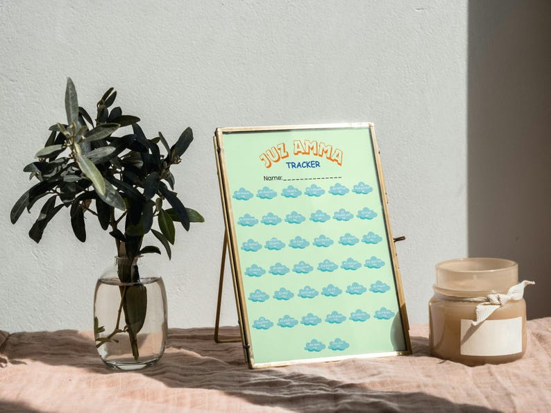 Juz Amma Progress Tracker: Islamic Printable for Kids (digital Download ...