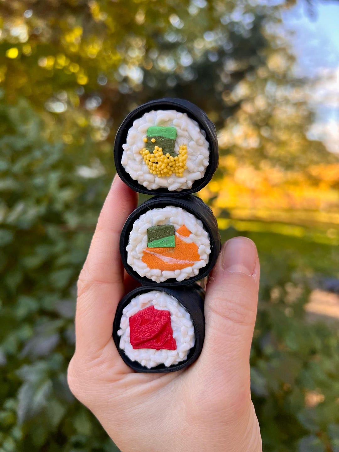 Sushi Fidget Clicker Toy | 3D Printed Desk Toy - Etsy UK