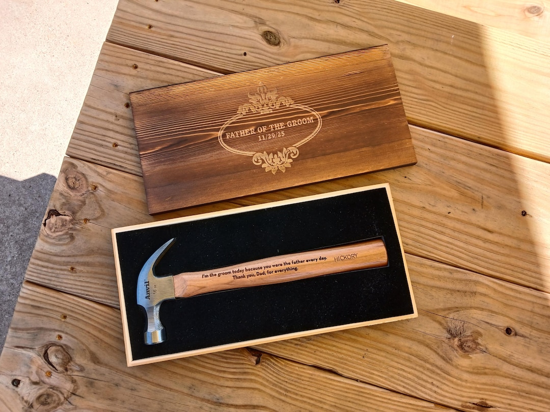 Engraved Personalized Hammer With Wood Box: A Gift for Groomsmen or the ...
