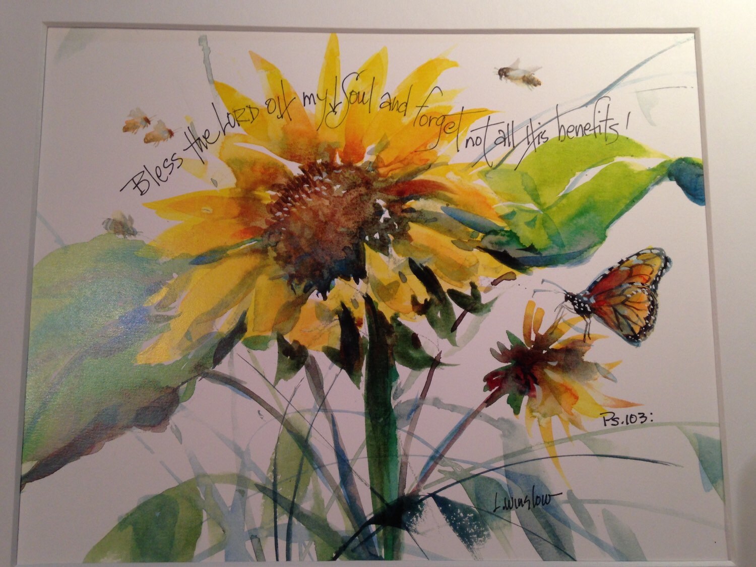 Bless the Lord 8x10 Print of Original Watercolor | Etsy