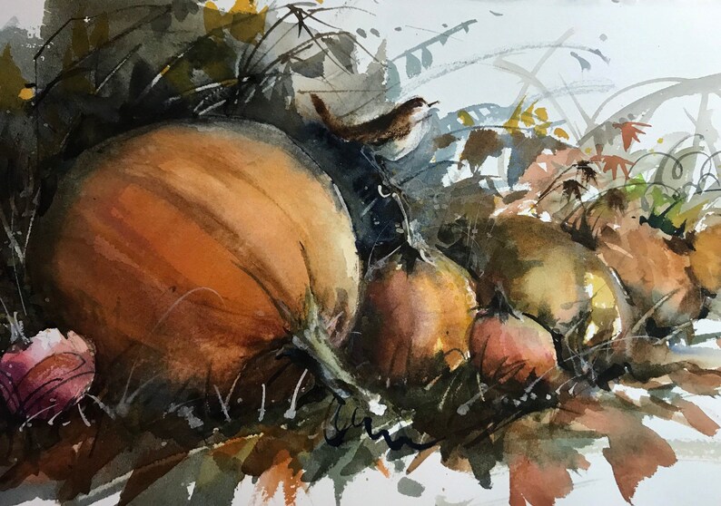 Fall Expressions 5 Fall Cards With Envelopes - Etsy