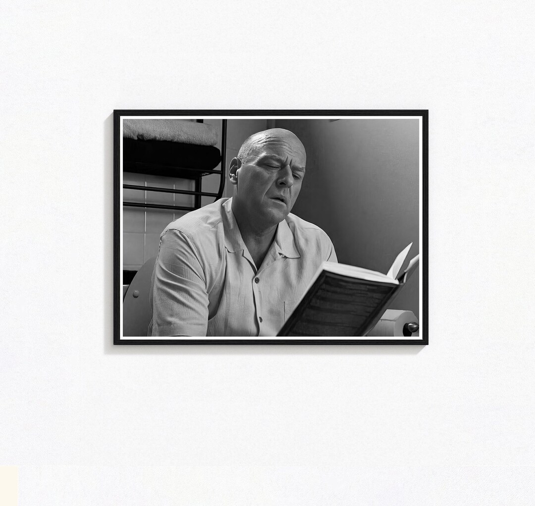 Breaking Bad Hank Schrader Poster, Funny Bathroom Print (digital ...