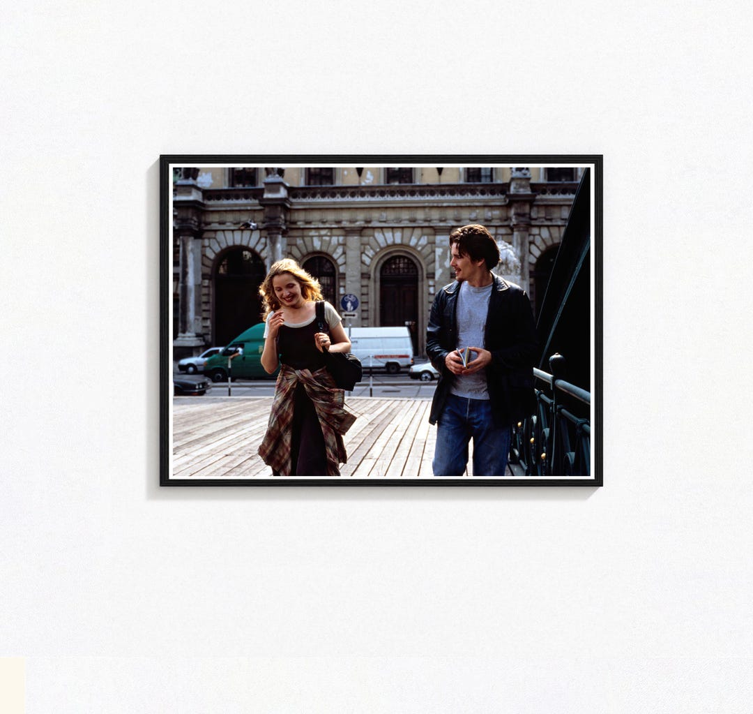 Before Sunrise Poster, Ethan Hawke and Julie Delpy Poster, Iconic Movie ...