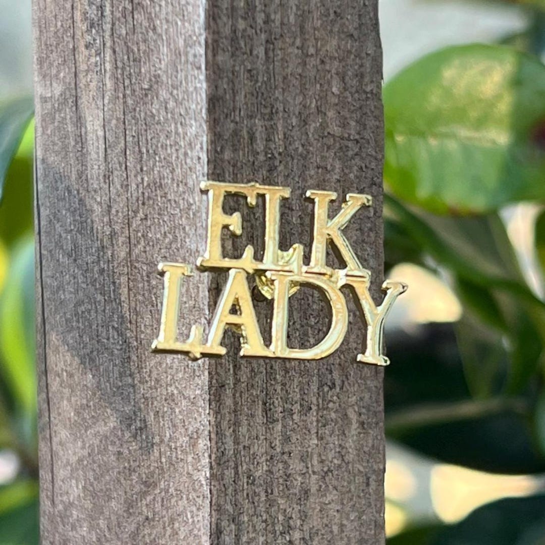Elk Lady Lapel Pin - Etsy