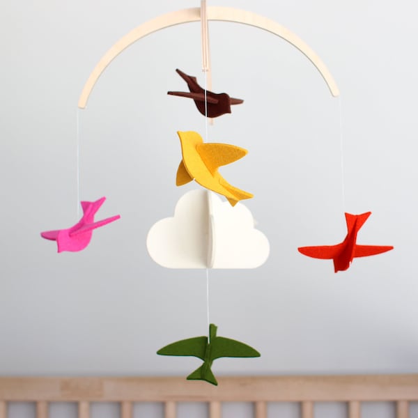 Flying Bird Mobile - Etsy