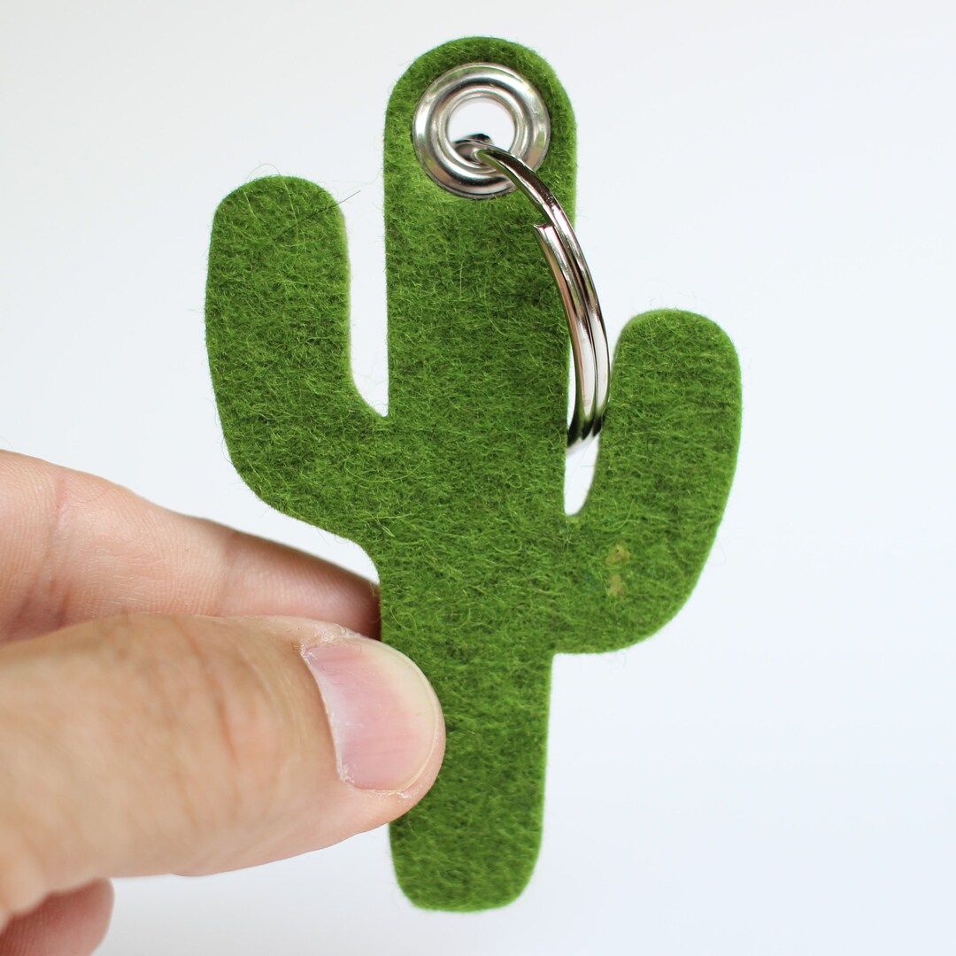 Cactus Felt Key Fob, Cactus Key Chain, Cactus Succulent Gift - Etsy