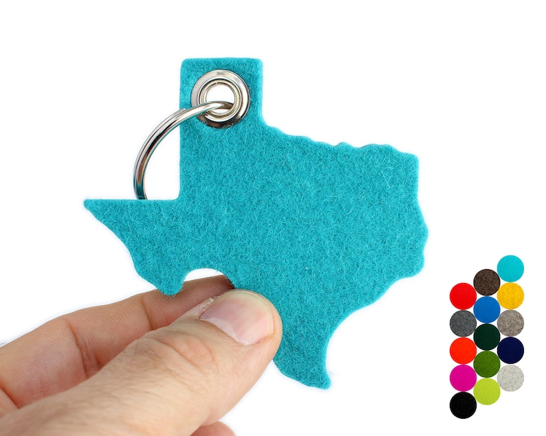 Wool Felt Texas Key Fob, Texas Gifts, Texas Key Chain, Graduation ...