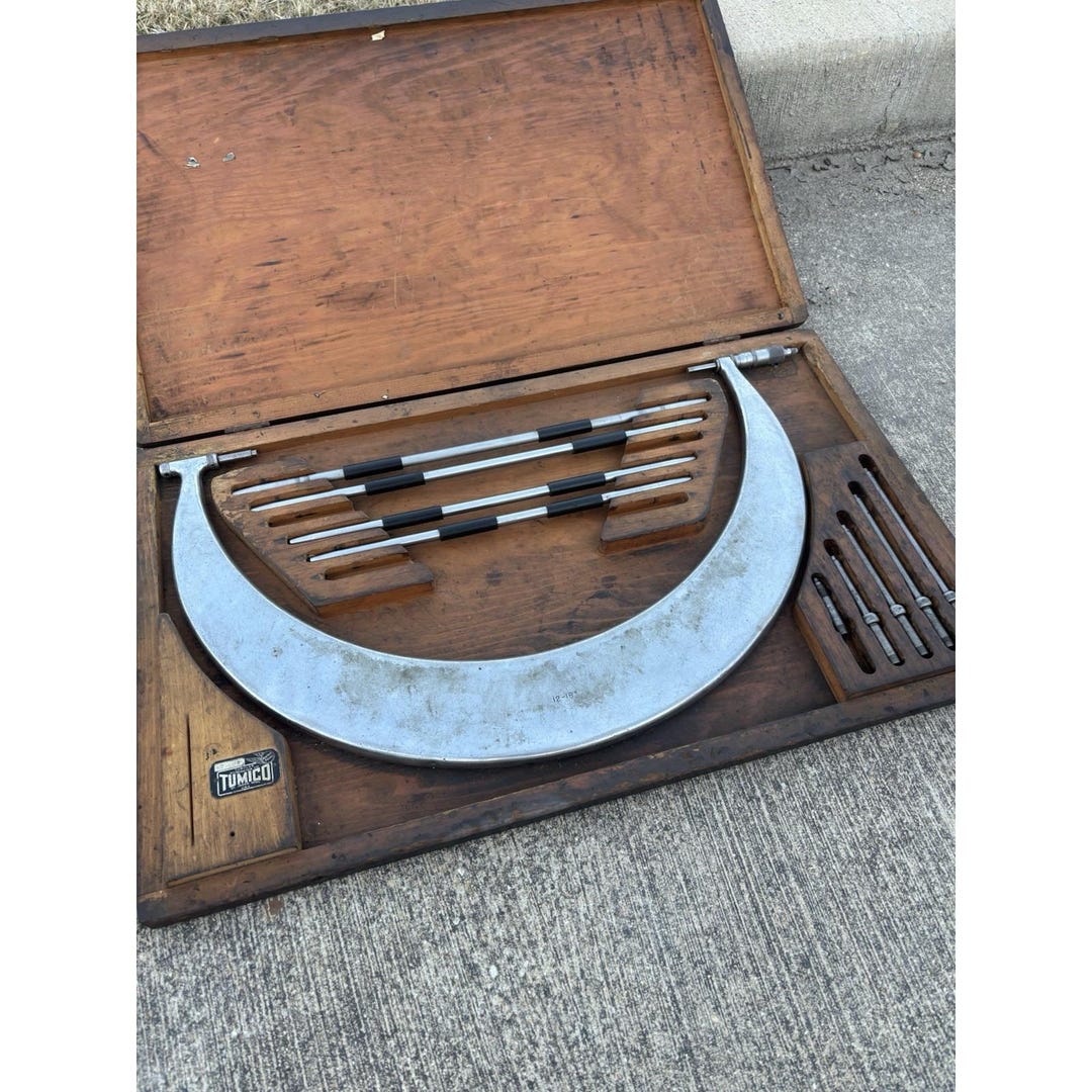 Tumico 12"-18" Micrometers M2-LURW/ 4 Calibration Rodsnear Complete - Etsy
