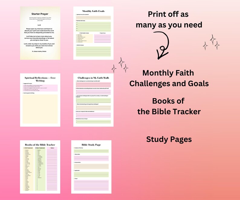 2026 Bible Journal A Digital Downloadable Faith Planner and Study ...