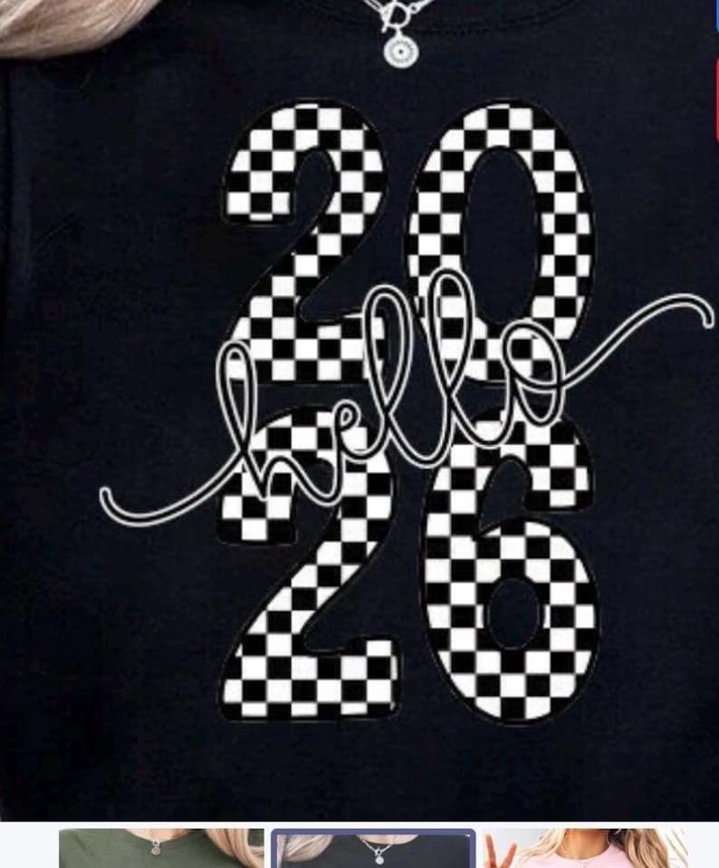 2026 Bundle of 5 New Years Template Png Instant Download Digital ...