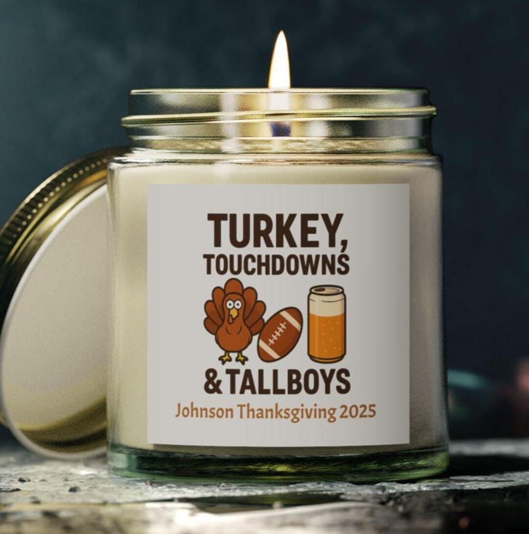 Personalized Thanksgiving Scented Candle: Cozy Fragrance - Etsy