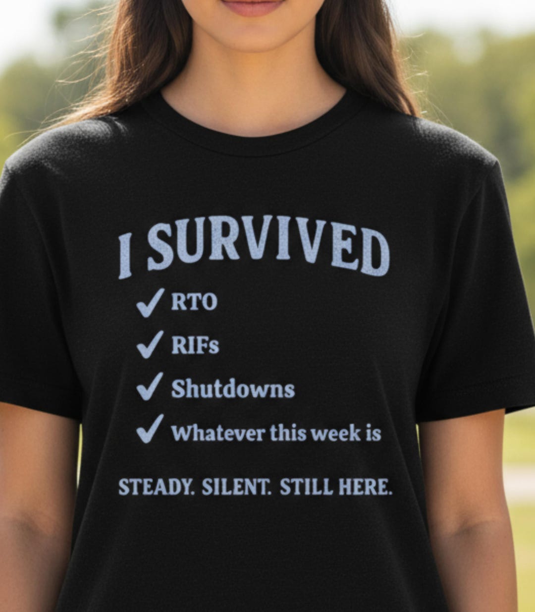 Funny Government Employee, Federal Worker Humor Shirt, I Survived Gov ...
