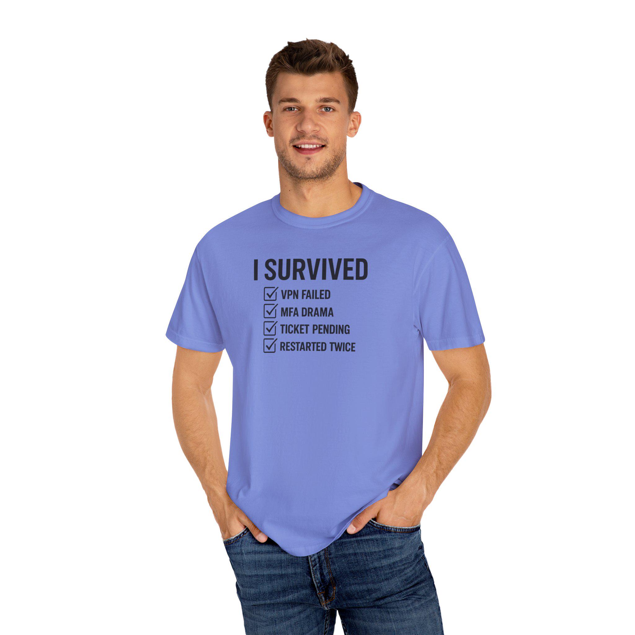 Federal Worker Humor Shirt, I Survived VPN Failed MFA Drama | Comfort ...
