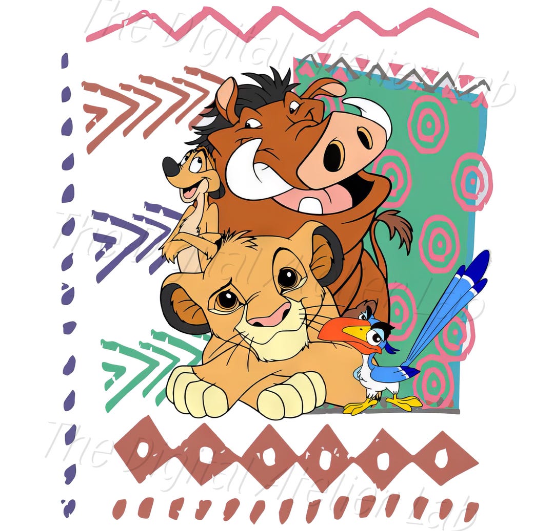 Lion King PNG Clipart: Simba, Timon, Pumbaa, Zazu (digital Download) - Etsy