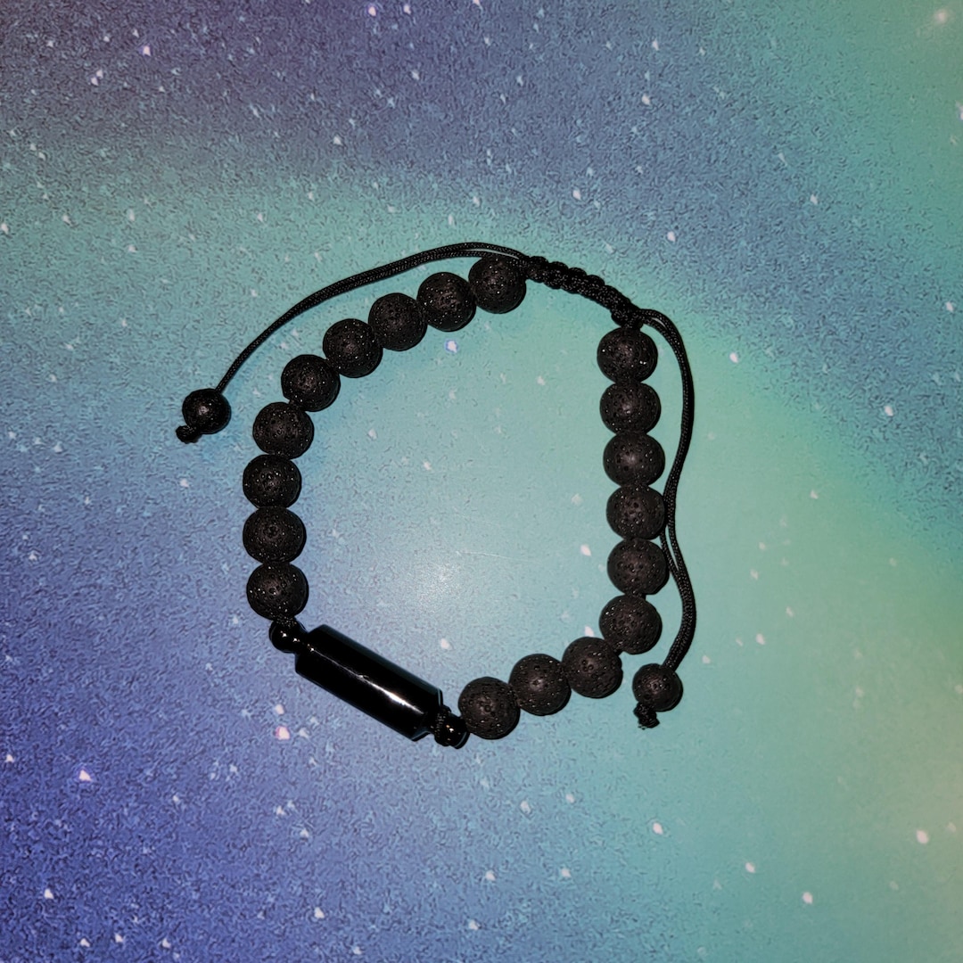 Adjustable Lava Stone Vial Bracelet — Aromatherapy & Intention - Etsy