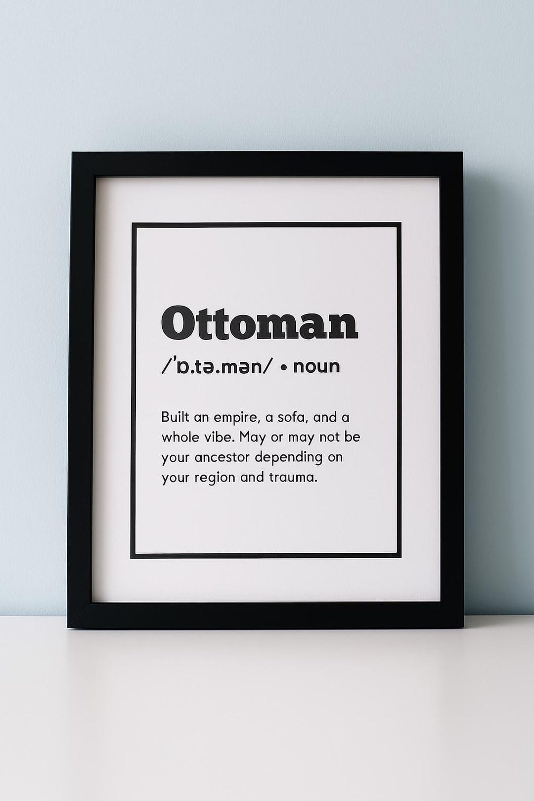 Funny Ottoman Definition Print - Etsy