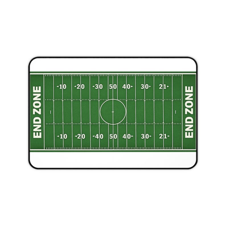 Football Field Desk Mat | End Zone Playbook Mouse Pad - Etsy