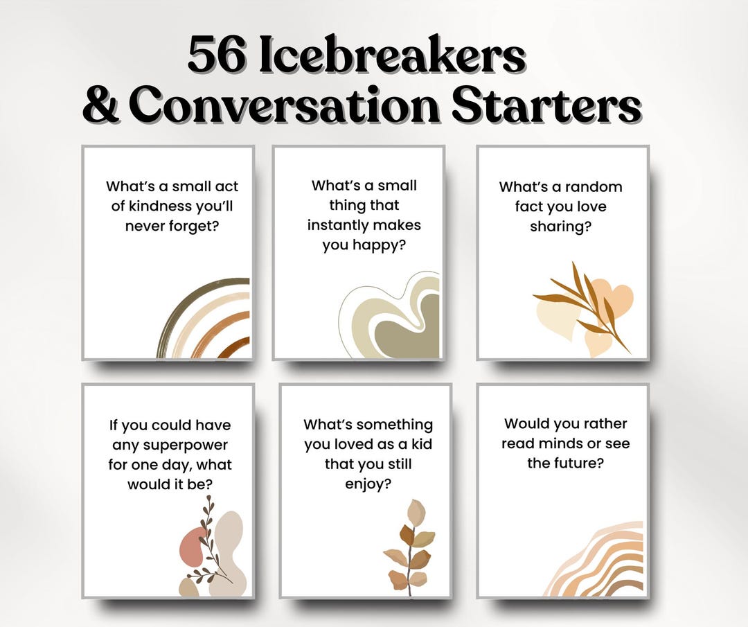 56 Icebreakers & Conversation Starters | Fun and Meaningful Question ...