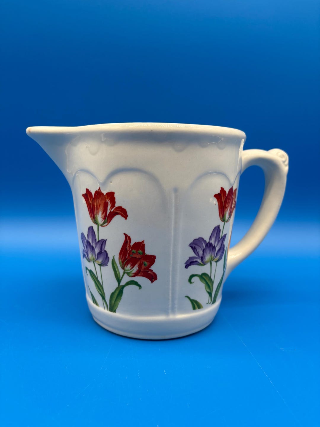 Harker Pottery Batter Pitcher Ca. 1940's, 5.5" Tall, Hand-painted, EUC ...