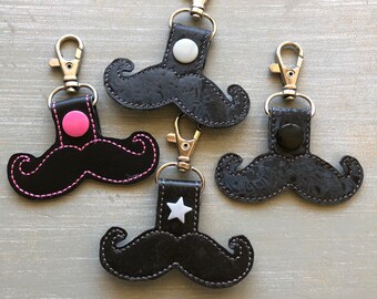 Mustache Keychain | Etsy