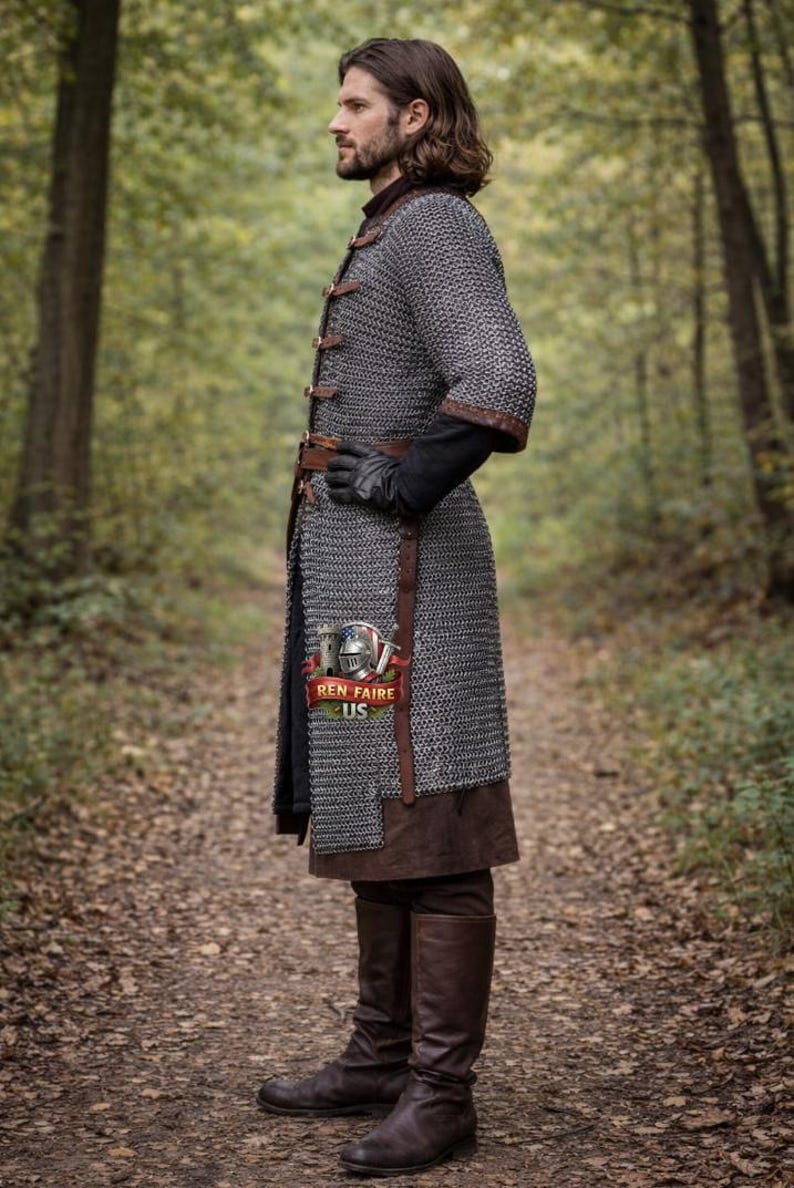 Medieval Chainmail Armor Shirt – 9mm Riveted Rings With Washers - Etsy