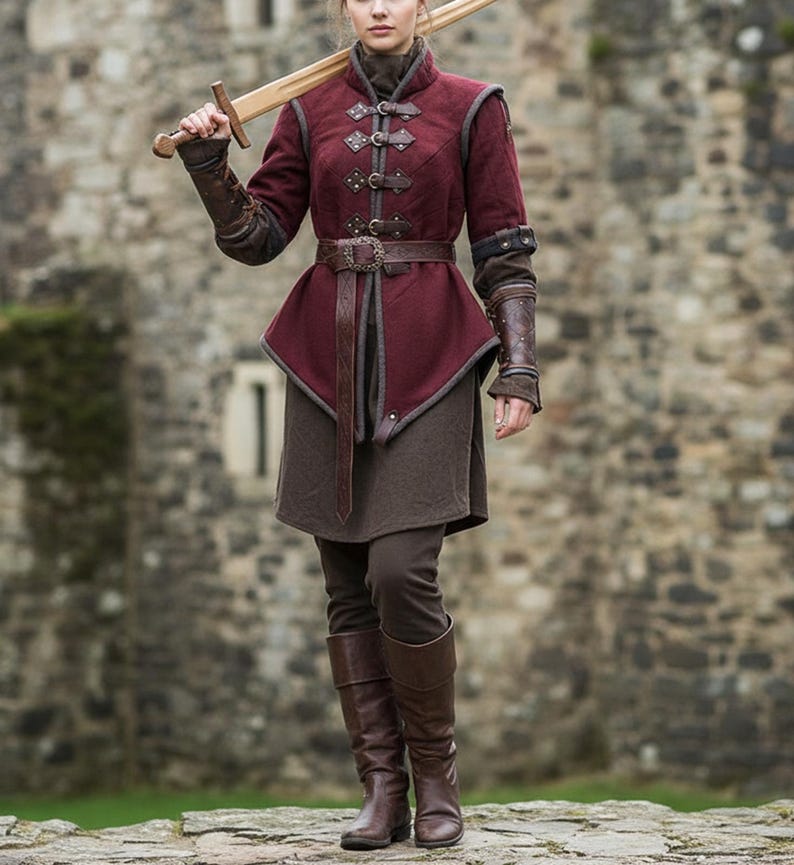 LARP Gambeson – Medieval Padded Armor Coat - Etsy