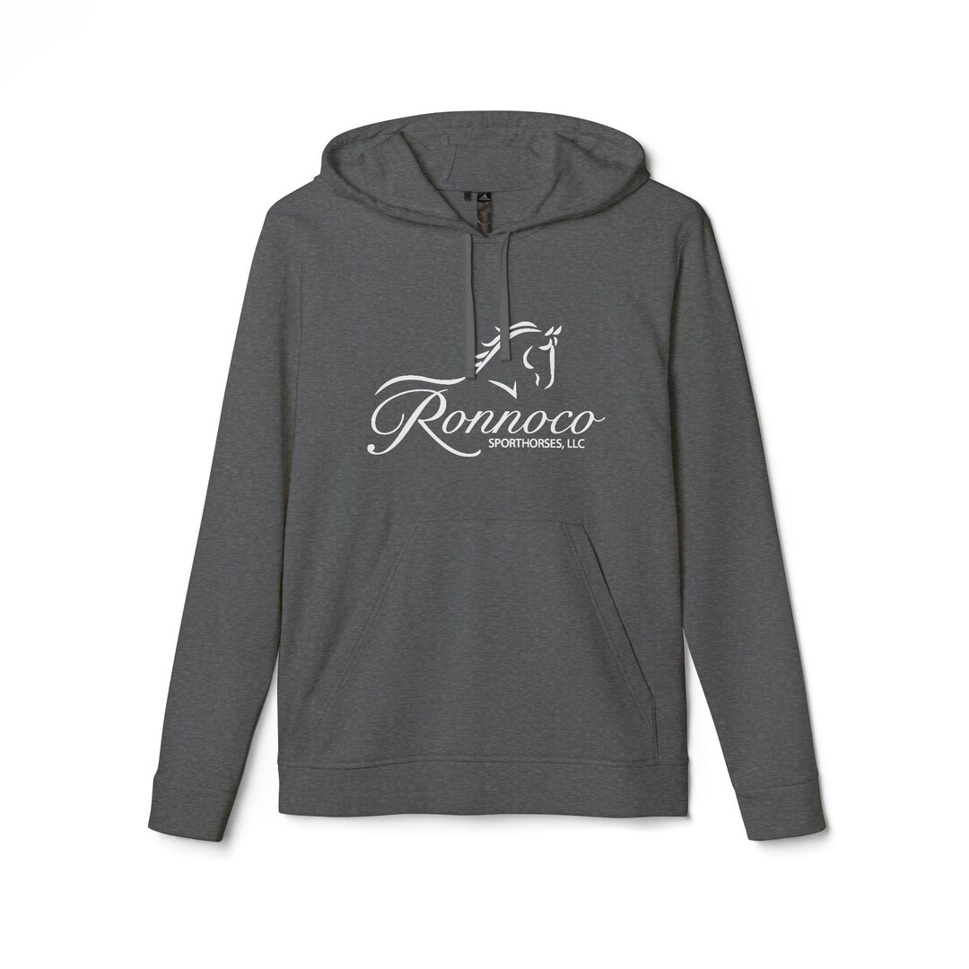 Ronnoco Sporthorses, LLC Official Logo Hoodie | Adidas Trefoil Outline ...