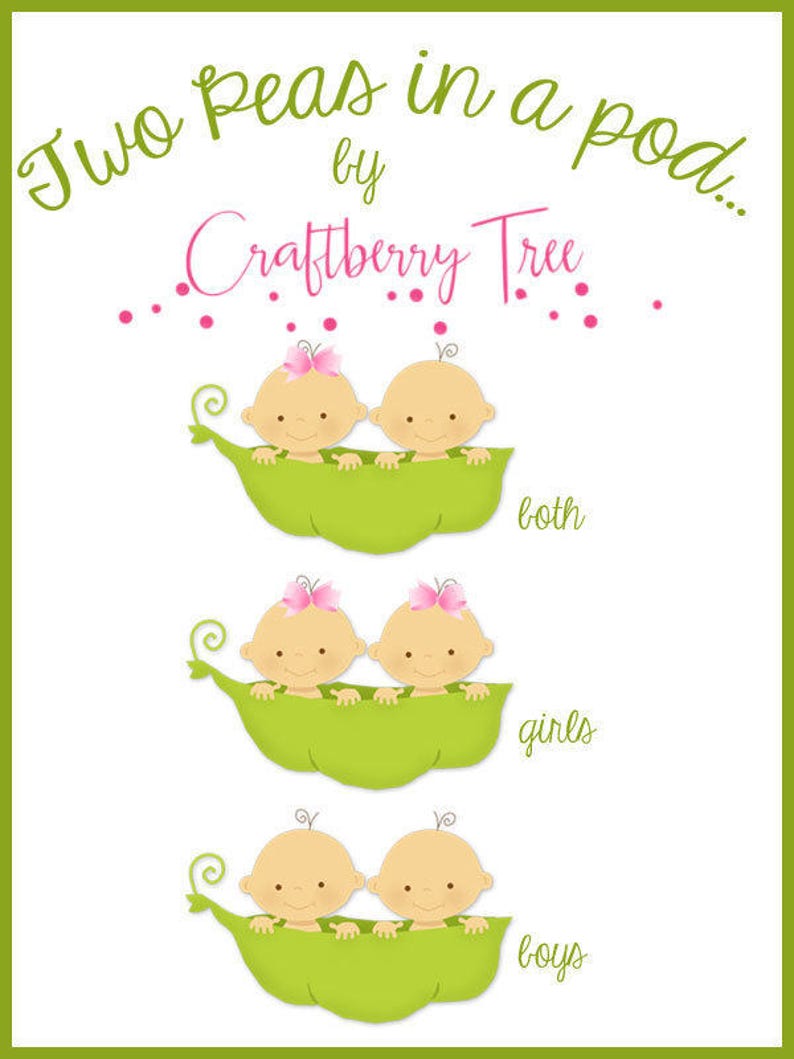 2 Peas in a Pod Digital Clipart - Etsy