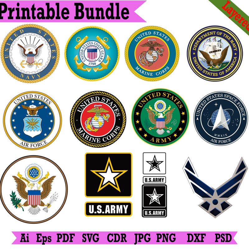 Army Sublimation Logo - Etsy