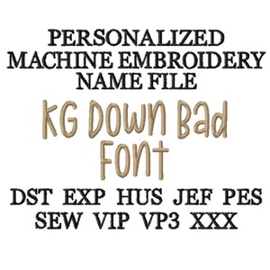 Down Bad Embroidery Pattern - Etsy