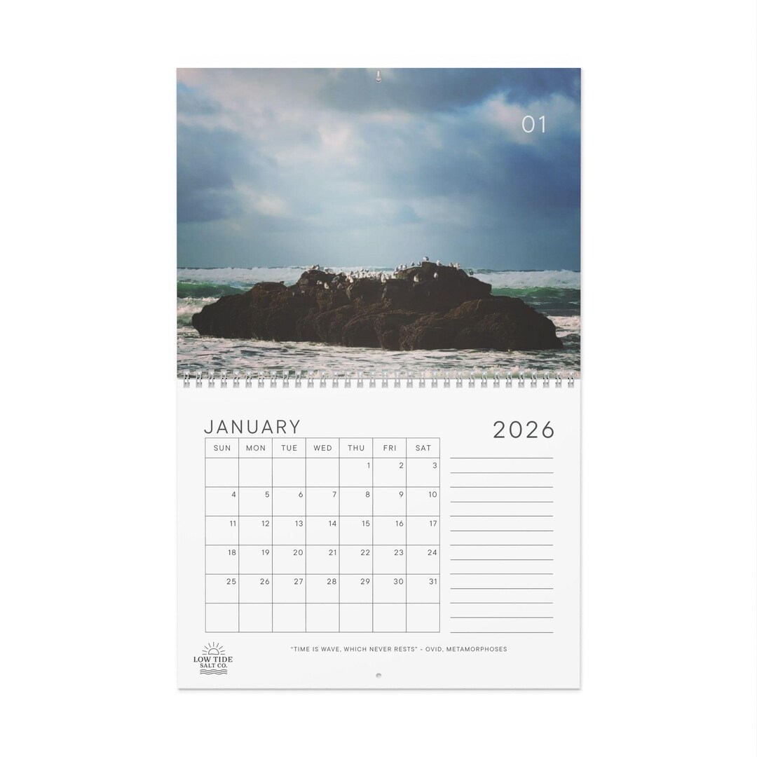 2026 Oregon Ocean Calendar - Etsy UK