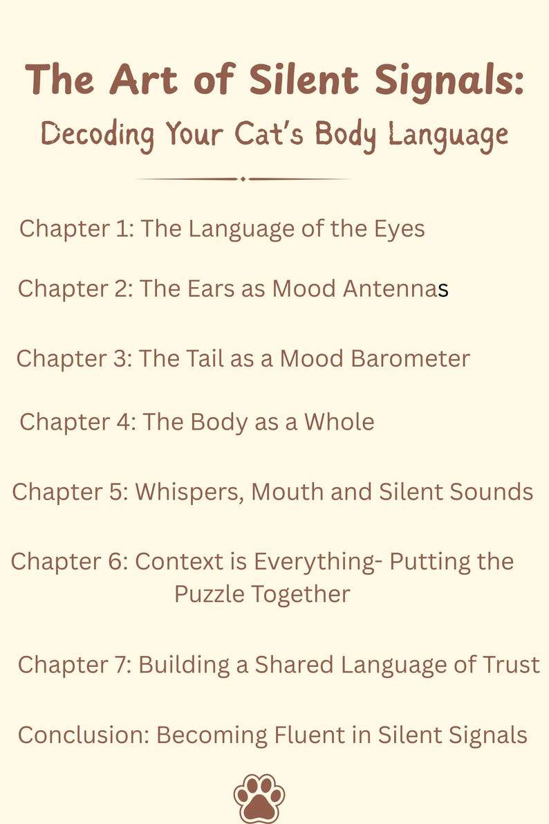 Cat Body Language Guide Digital Download- Understand Your Cat’s ...