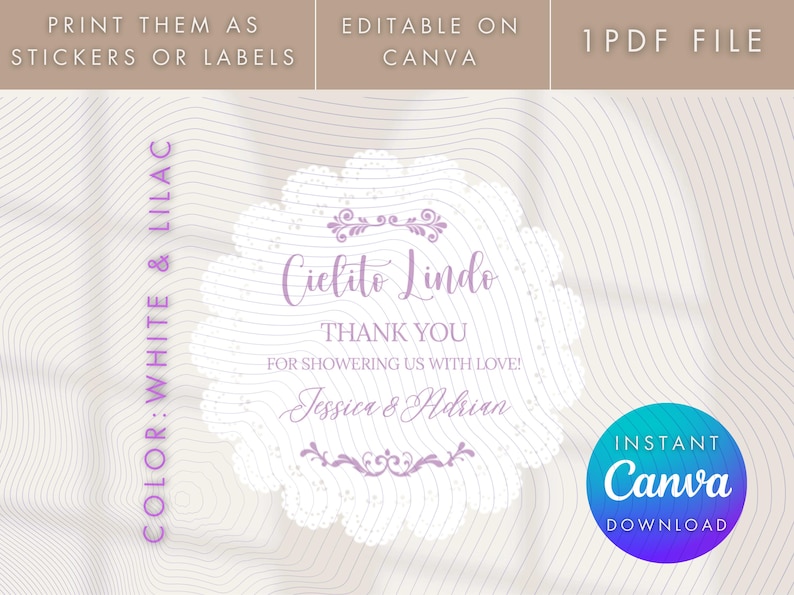 Cielito Lindo Canva Editable Label Designs | Cielito Lindo Theme ...