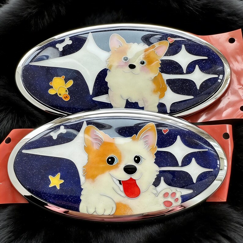 Custom Cloisonné Enamel Car Emblem Overlay – Pet Portrait Car Badge - Etsy