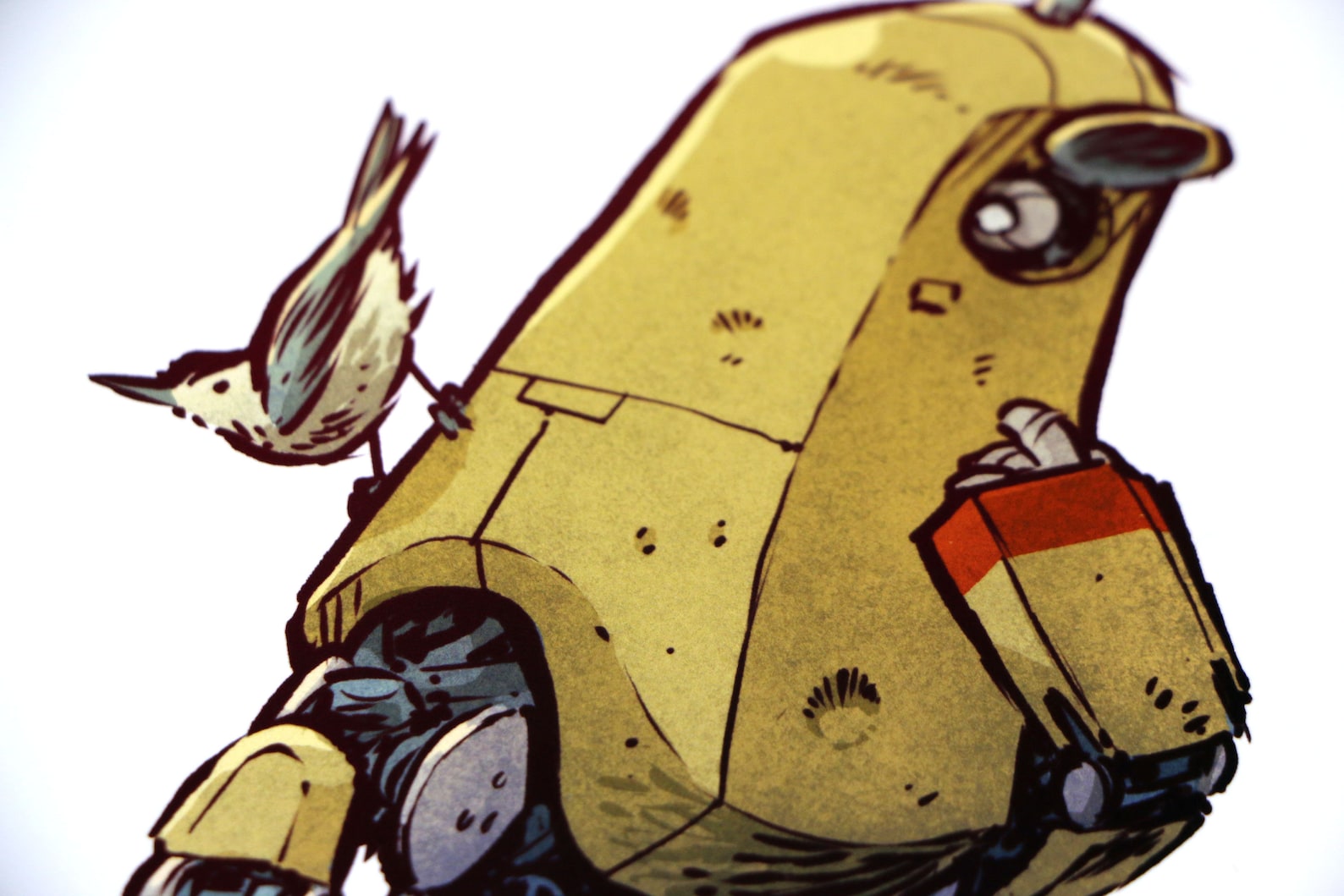 Bot and Bird IV, 5x7 Art Print - Etsy