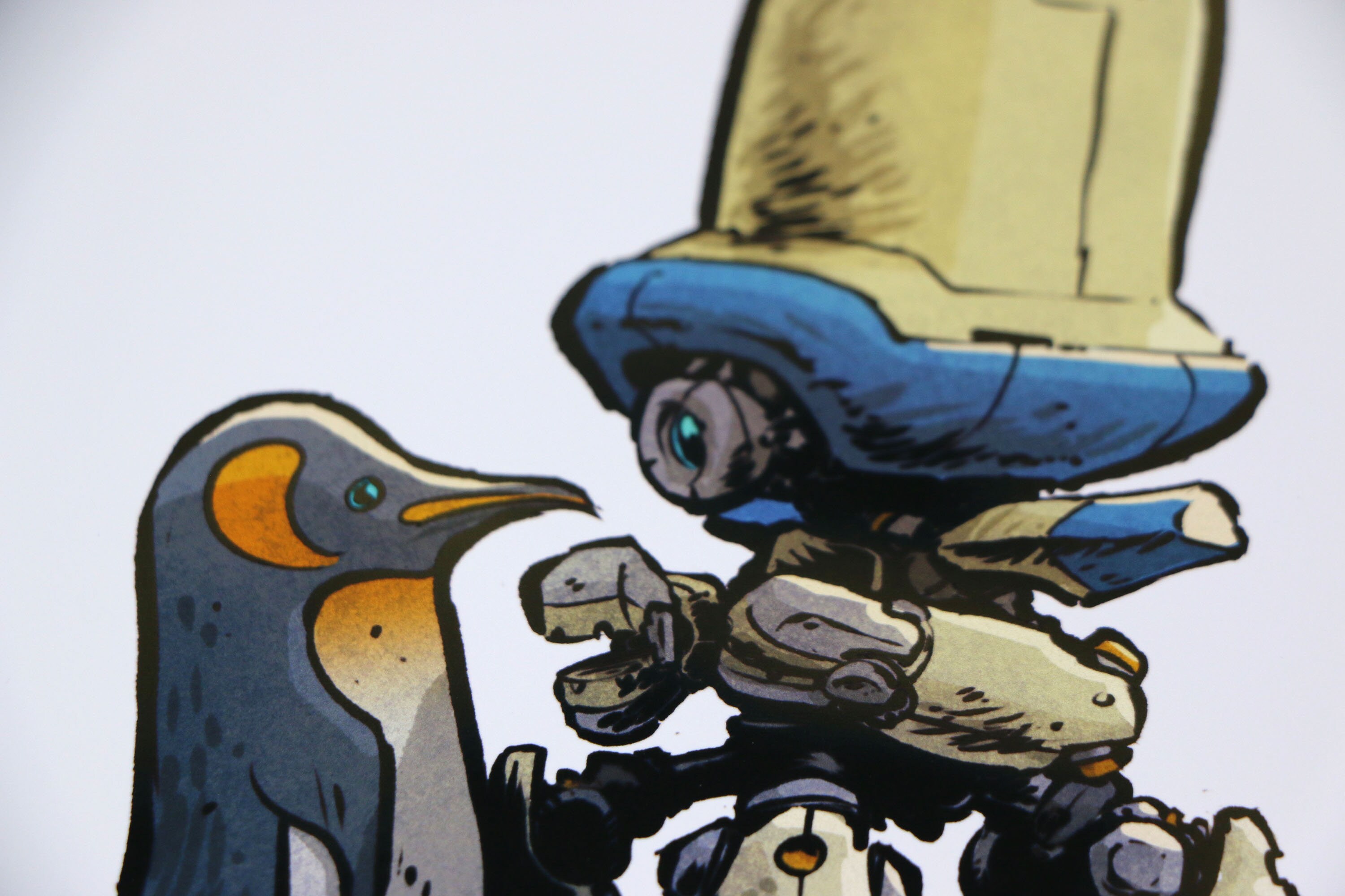 Bot and Bird II, 5x7 Art Print - Etsy