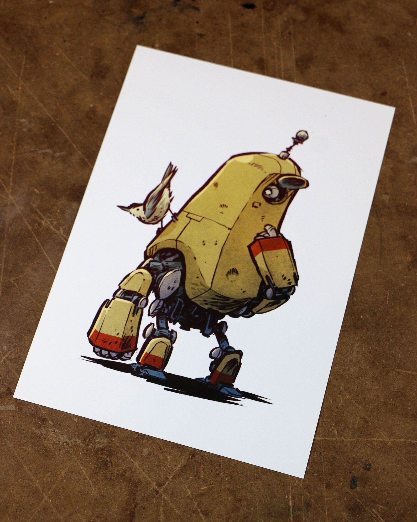 Bot and Bird IV, 5x7 Art Print - Etsy