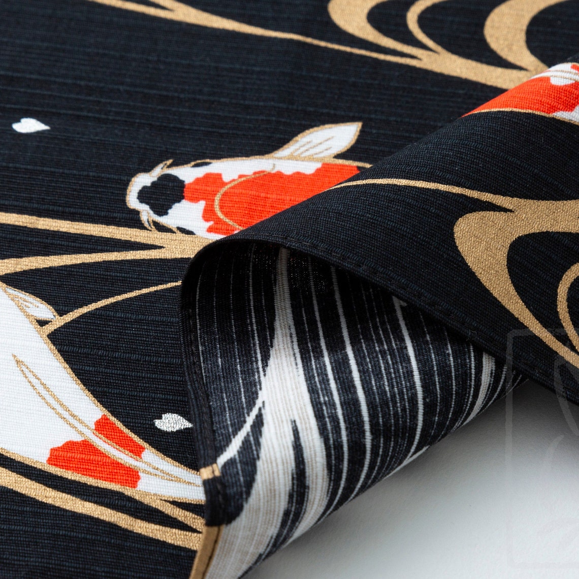 TWO Furoshiki Japanese Traditional Cotton Cloth 50cmx50cm Carp(nisiki ...