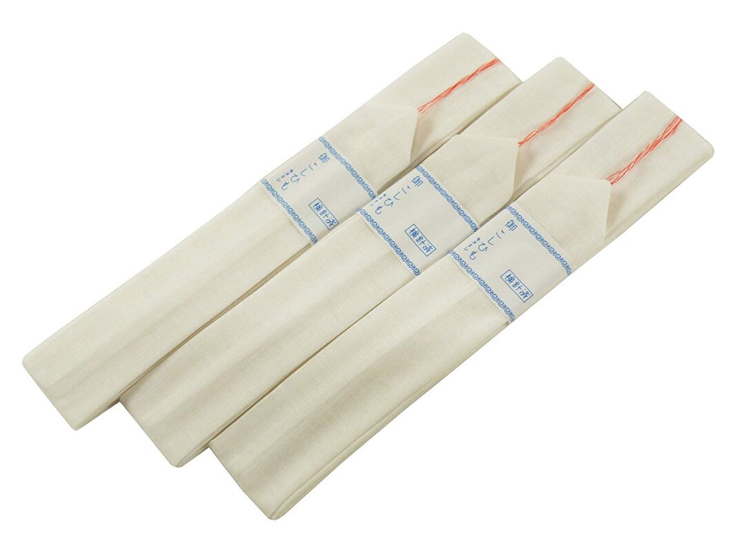 THREE Koshihimo Belts Japanese White Regular Size,muslin,for Wearing ...