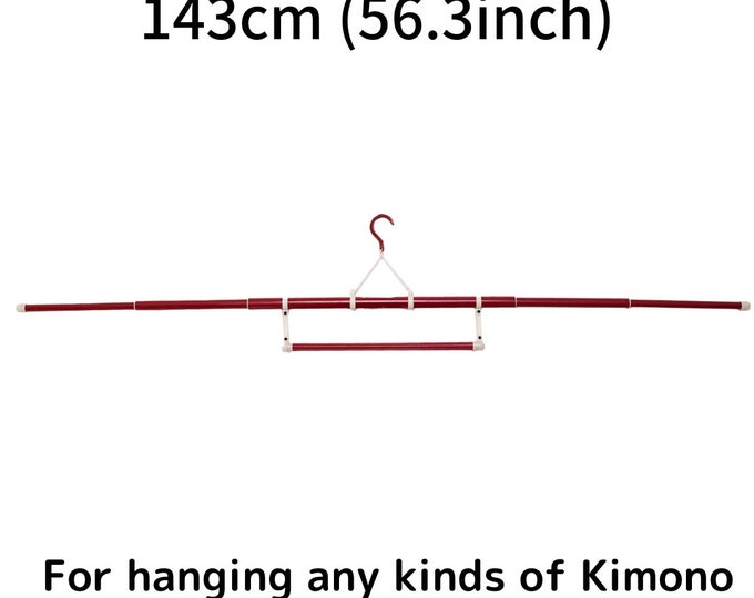 60" Kimono Display Rod Wooden Hanger Pole for Japanese Kimono Haori ...