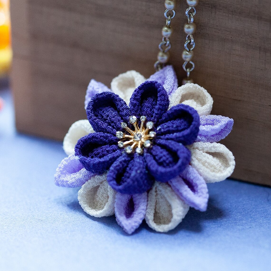 Kanzashi Flower Obi Dome Tsumami Zaiku Flower Flower - Etsy