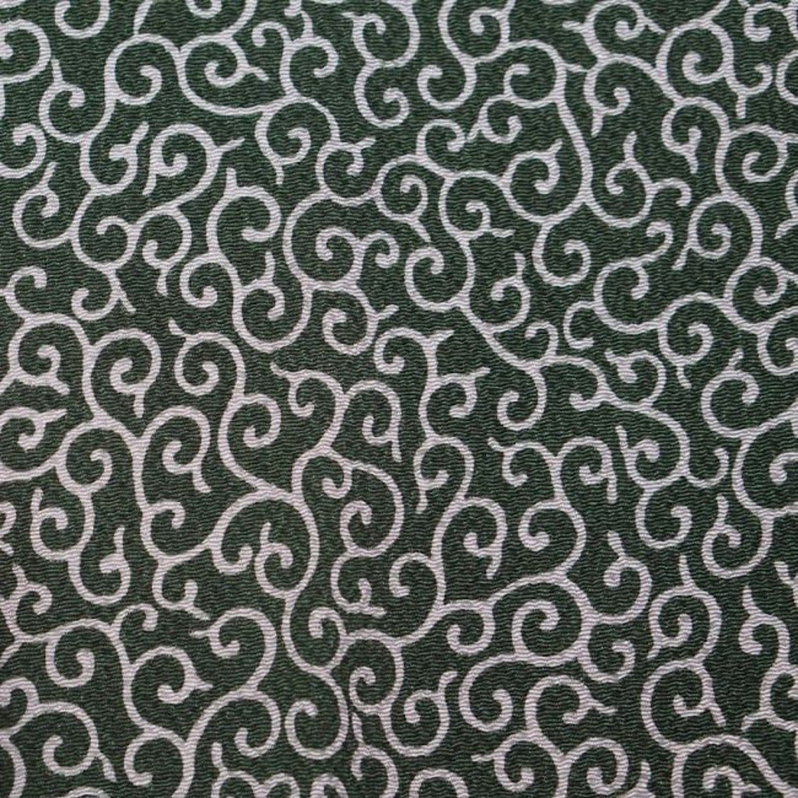 Unique Japanese fabric chirimen Karakusa pattern Arabesque | Etsy