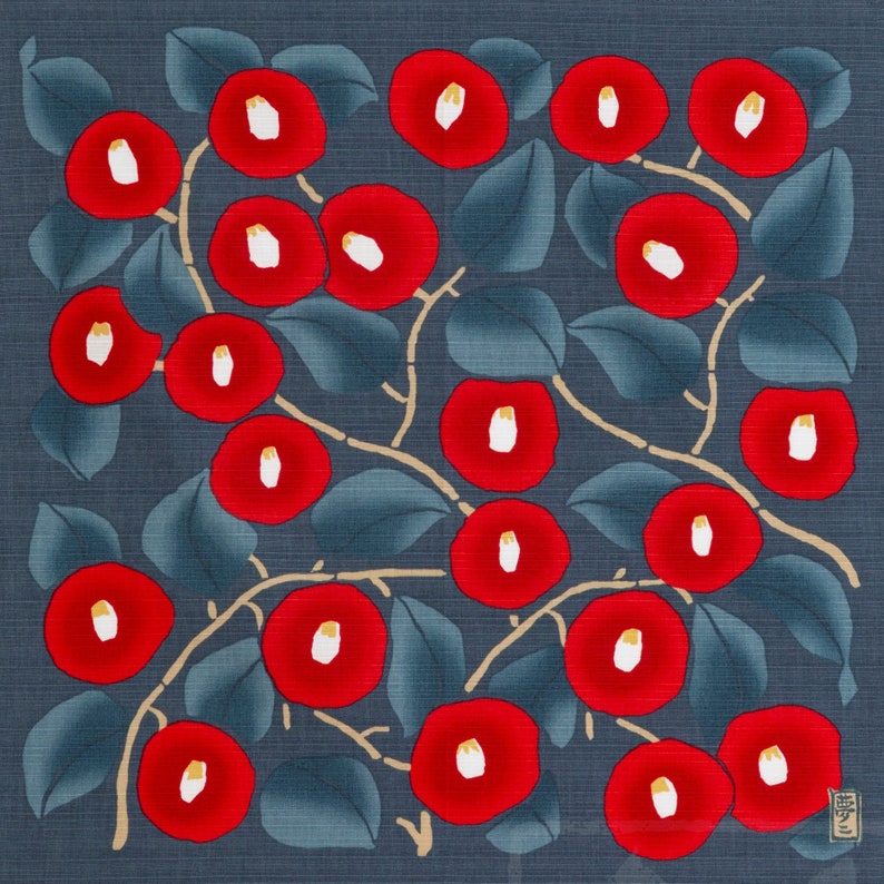 Furoshiki Japanese Traditional Cotton Cloth 48cm X 48cm(18.9" X 18.9 ...