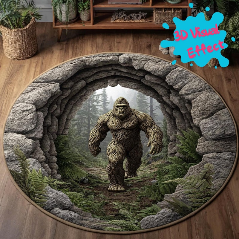 Forest Floor Round Rug - Etsy